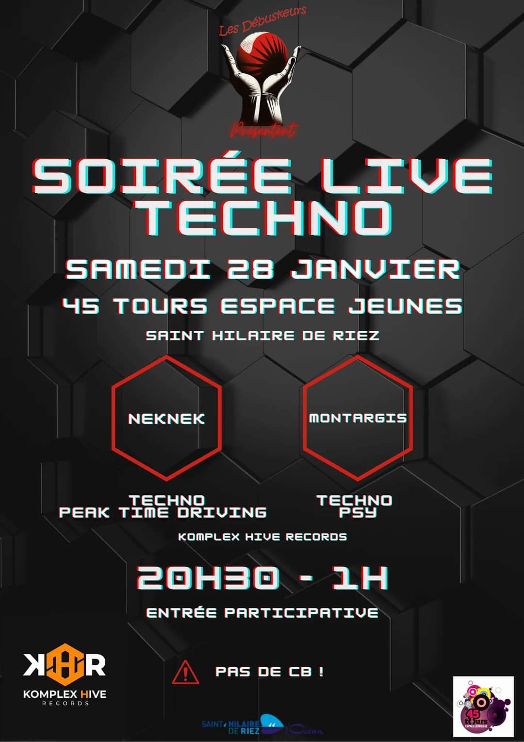 SOIRÉE LIVE TECHNO | SAINT-HILAIRE-DE-RIEZ