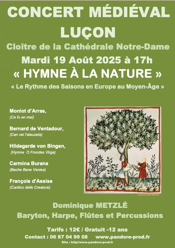 Concert Médiéval "Hymne à la Nature" | LUÇON