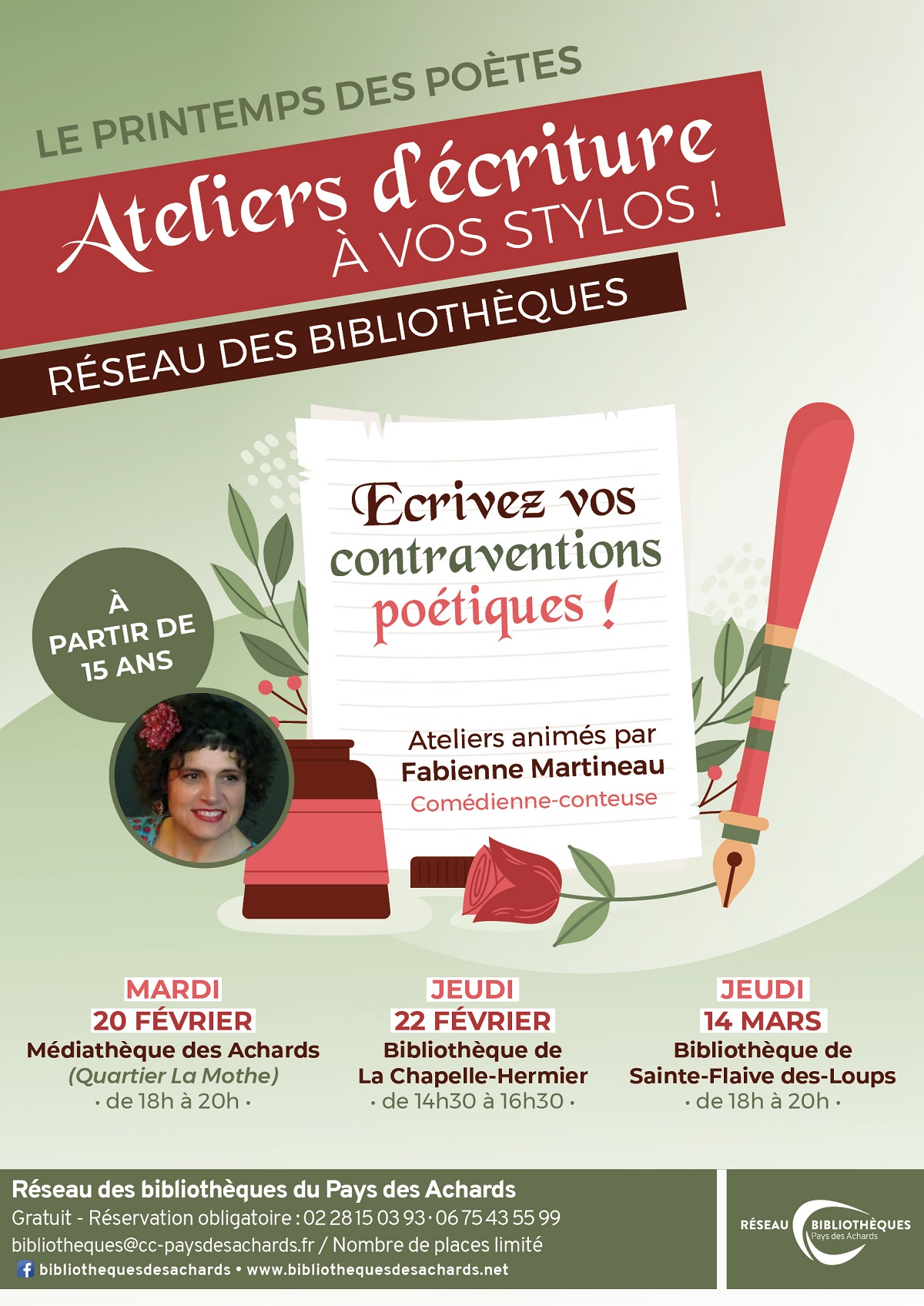 ATELIER D'ÉCRITURE : À VOS STYLOS ! | LES ACHARDS