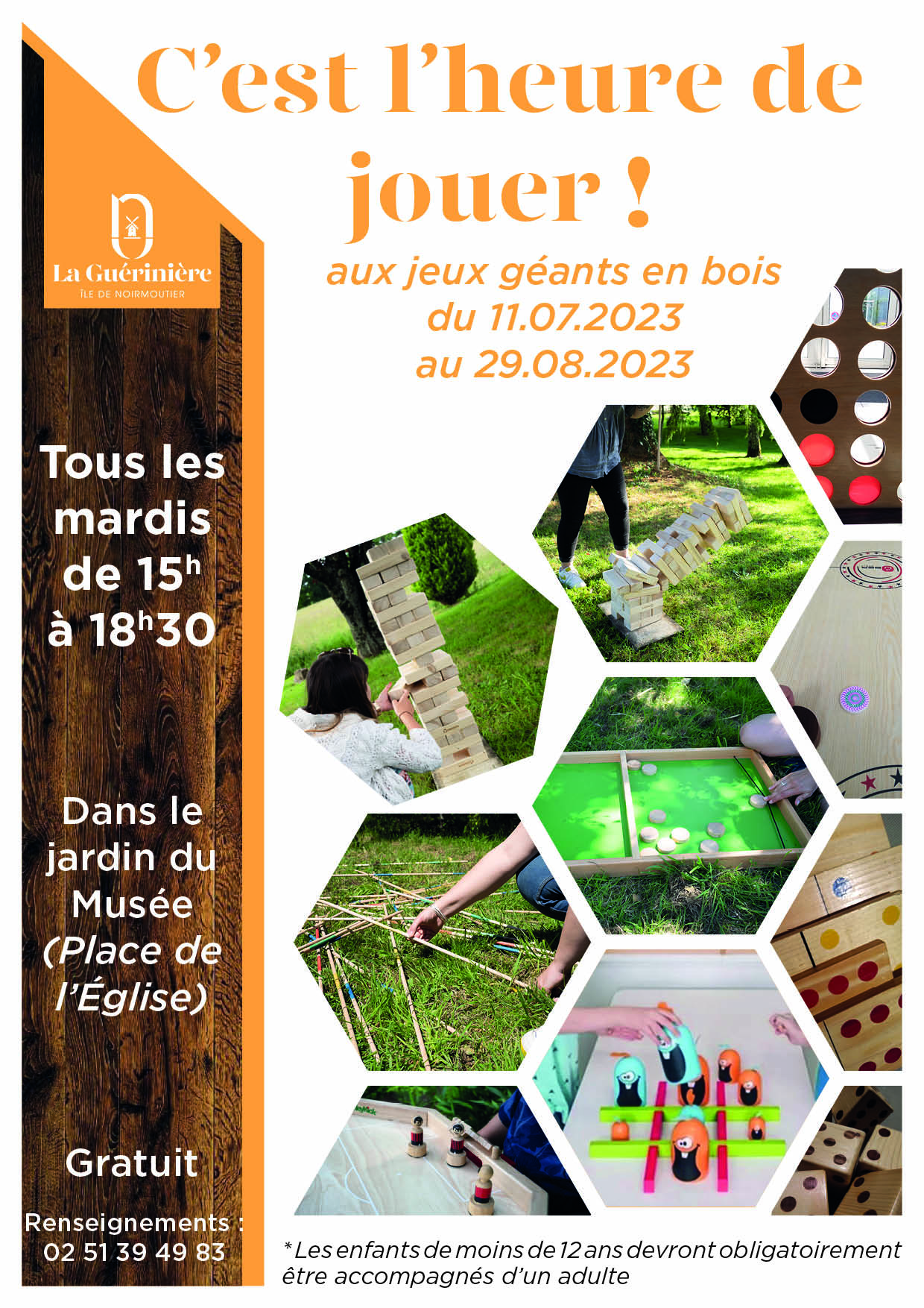 11 JUILLET 2023 - JEUX EN BOIS | LA GUERINIERE